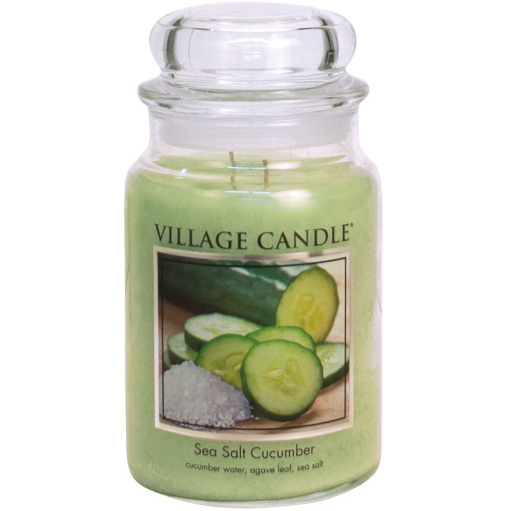 Duża świeca Sea Salt Cucumber - Village Candle | Sklep EMPIK.COM
