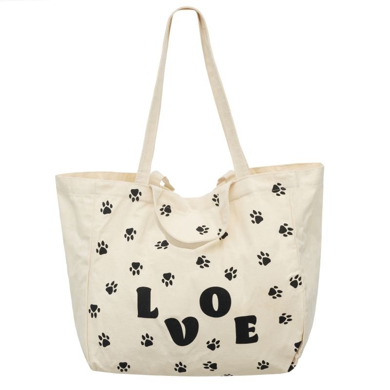 Duża Torba Na Ramię, Purrrfect Love, Beżowa Z Napisem "love" - Empik ...