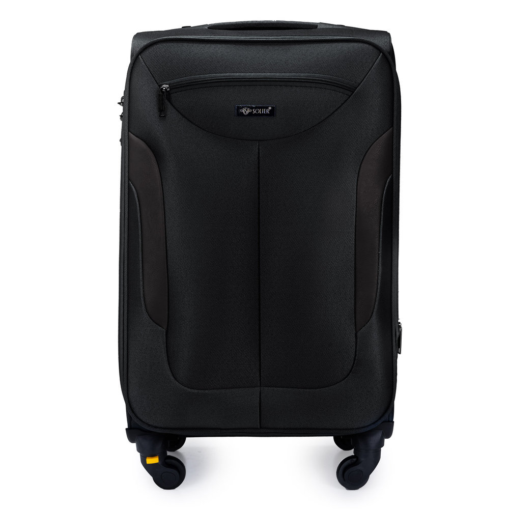 Duża Walizka Miękka L Solier Stl1801 Czarny 70 L - Solier Luggage ...