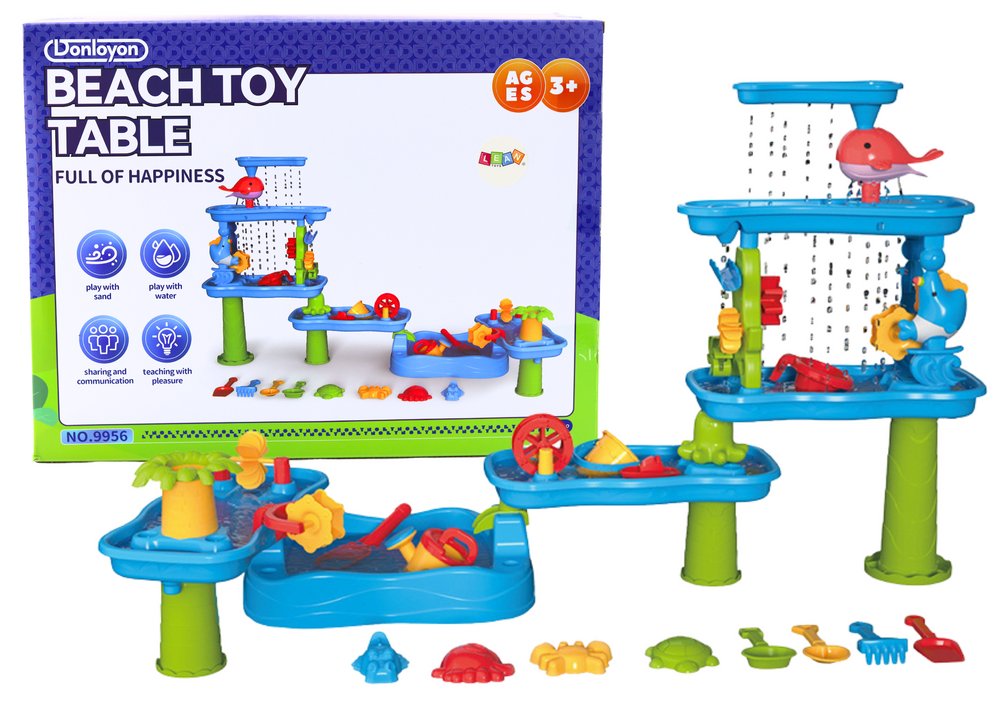 Duży Interaktywny Stolik Park Wodny Do Piasku Foremki Młynki - Inna marka | Sklep EMPIK.COM