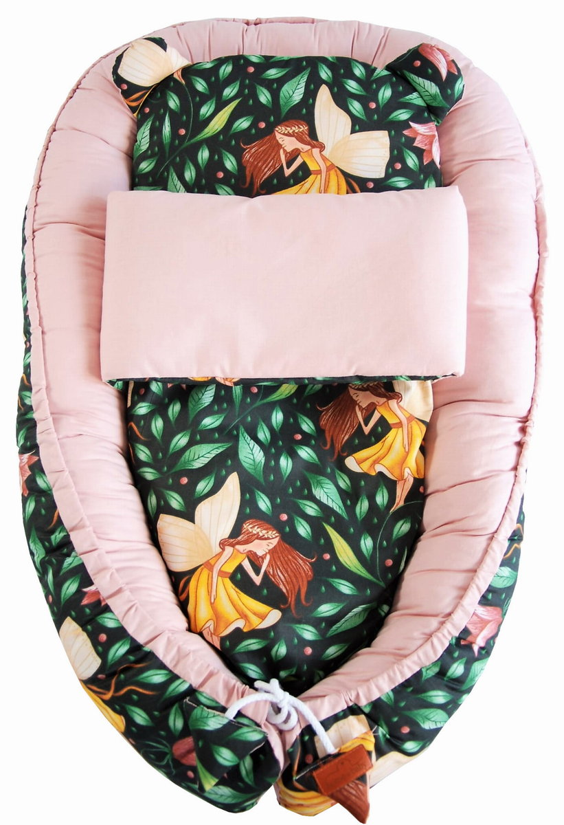 Duży kokon niemowlęcy zestaw NOCNA WRÓŻKA - home&baby | Sklep EMPIK.COM