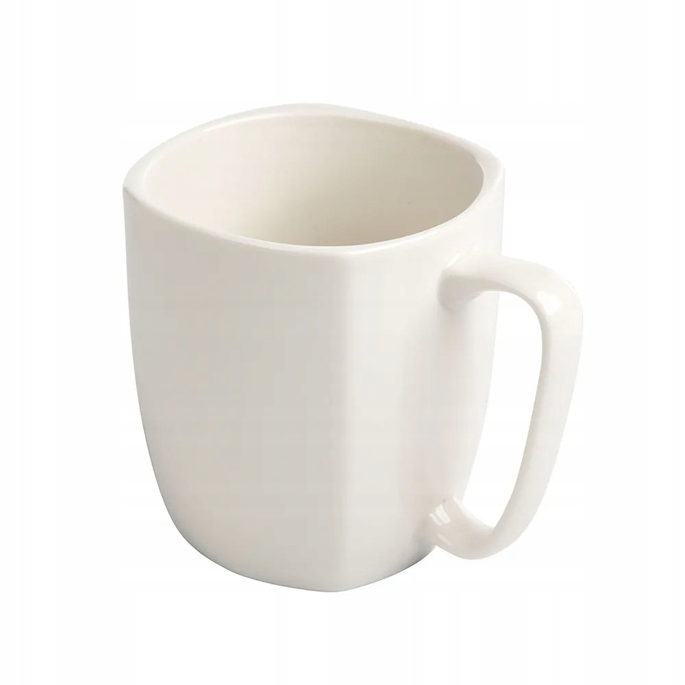 Duży kubek do kawy i herbaty porcelanowy Altom Design Regular kremowy ...