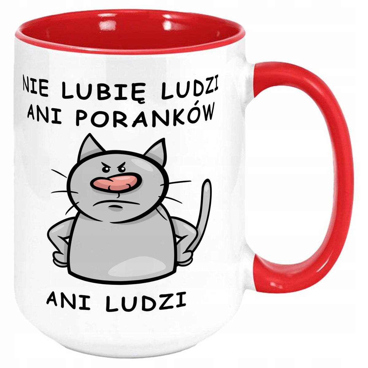 DUŻY Kubek Ucho Wnętrze Czerw 440ml DO PRACY 53 - Inna marka | Sklep ...