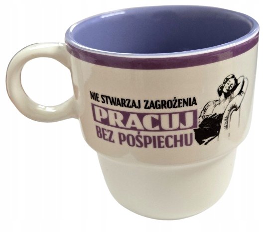 Duży kubek z nadrukiem PRL NIE STWARZAJ ZAGROŻENIA 460 ml - Jawi | Sklep EMPIK.COM