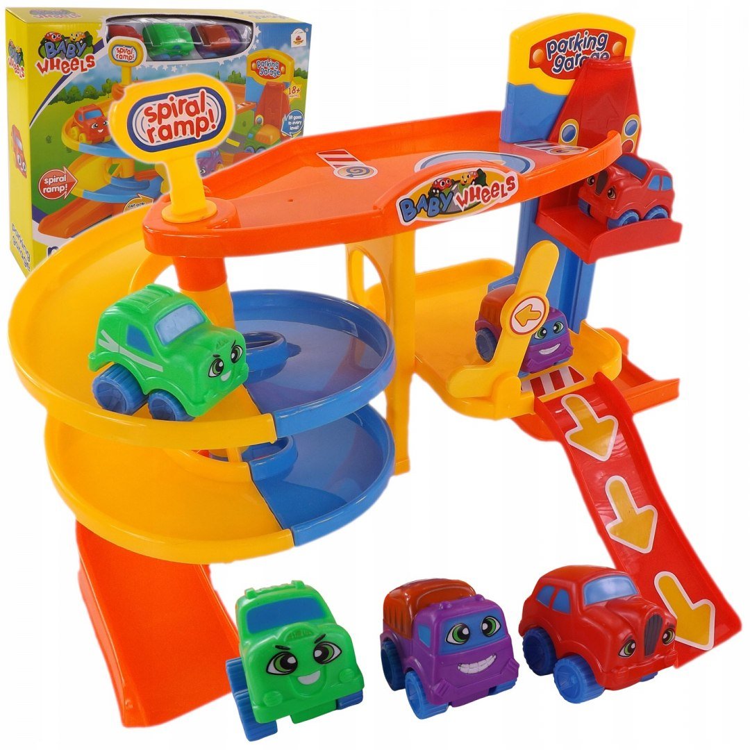 Duży Parking Dla Maluszka Plus 3 Autka P5788 - LUXMA | Sklep EMPIK.COM