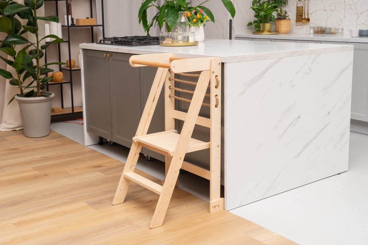 DUŻY POMOCNIK KUCHENNY KITCHEN HELPER SKŁADANY REGULOWANY MOCNY LEKKI ...