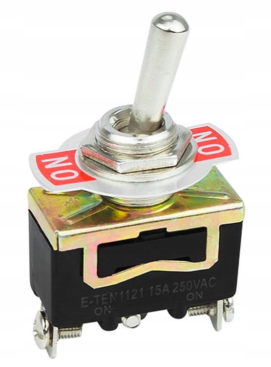 DUŻY PRZEŁĄCZNIK DŹWIGNIOWY 2 POZYCYJNY PRZYKRĘCANY 3P KN3B-202 12mm ON ...