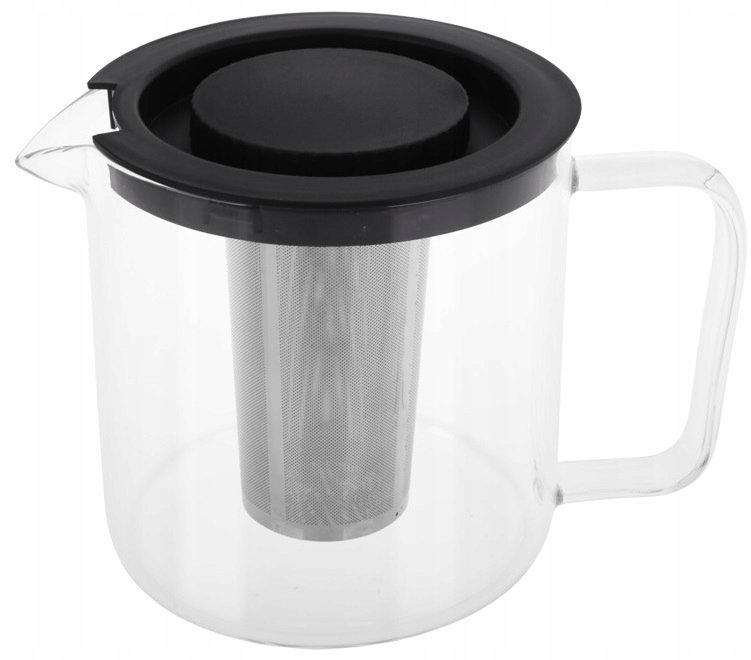 DUŻY SZKLANY DZBANEK Z WKŁADEM ZAPARZACZEM DO HERBATY ZIÓŁ 1200ml - ravi | Sklep EMPIK.COM
