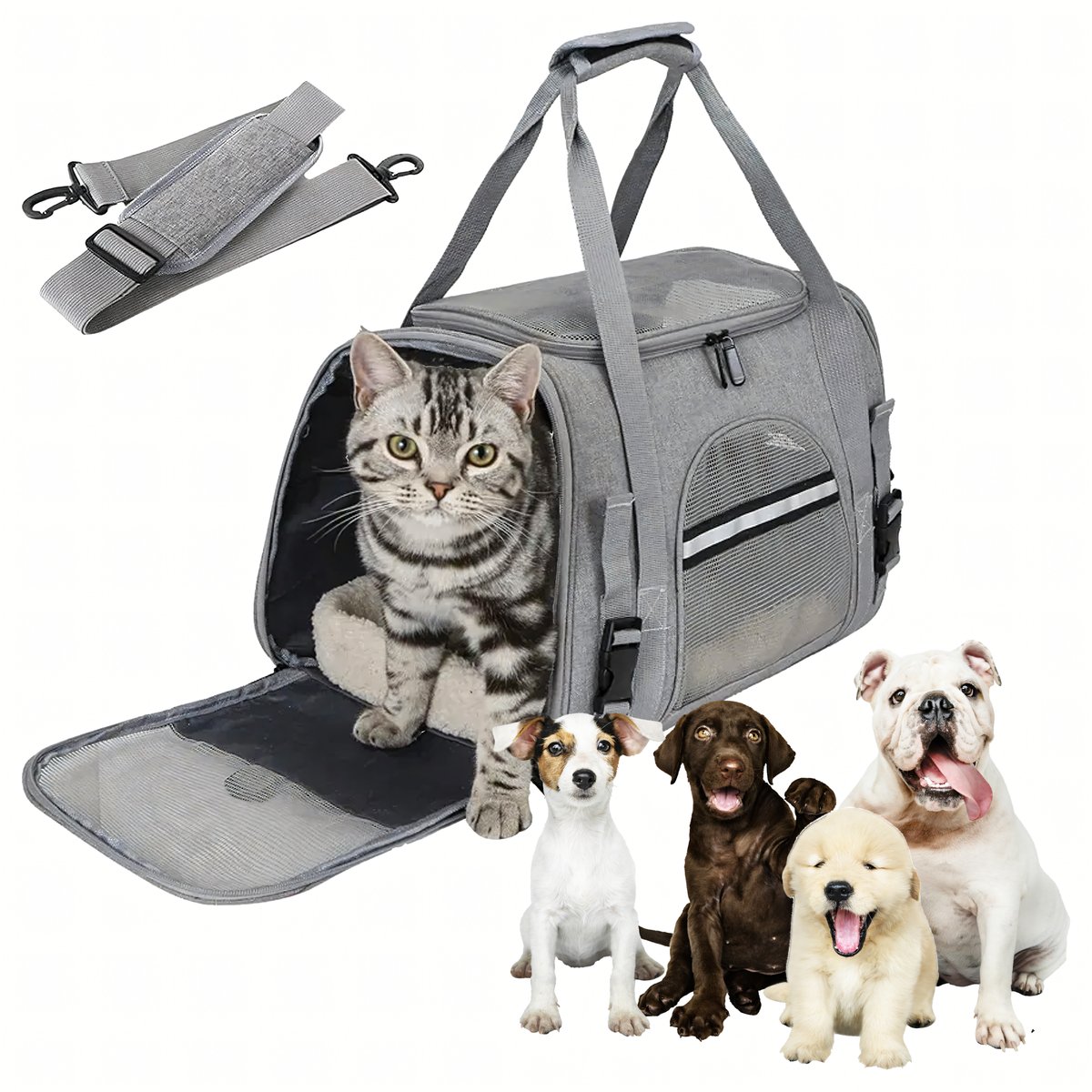 Duży Transporter dla Psa Kota Królika Zwierząt Kojec Torba do Auta ...