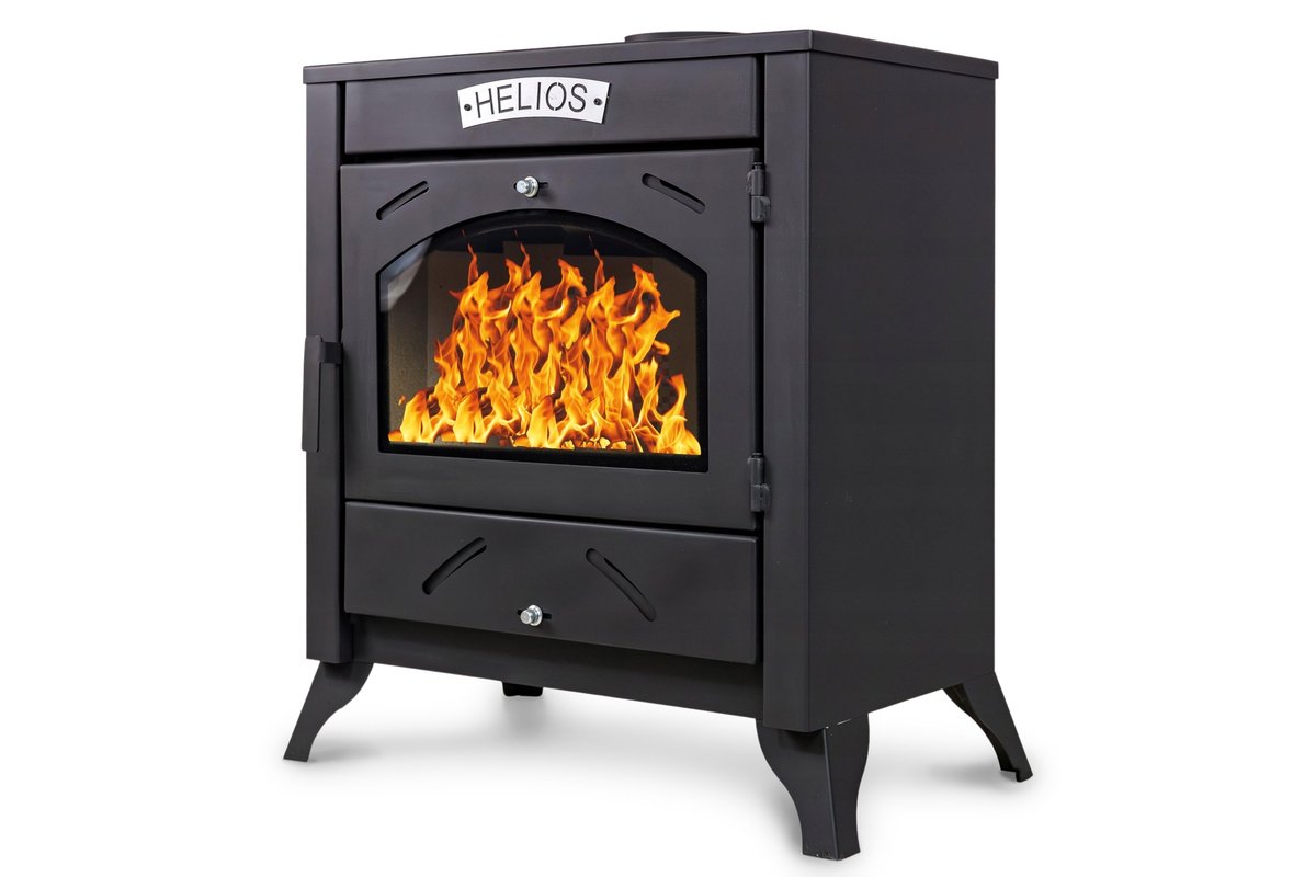 DUŻY WYDAJNY PIEC / KOZA Stalowy Wolnostojący Mocny Atest Polski ...