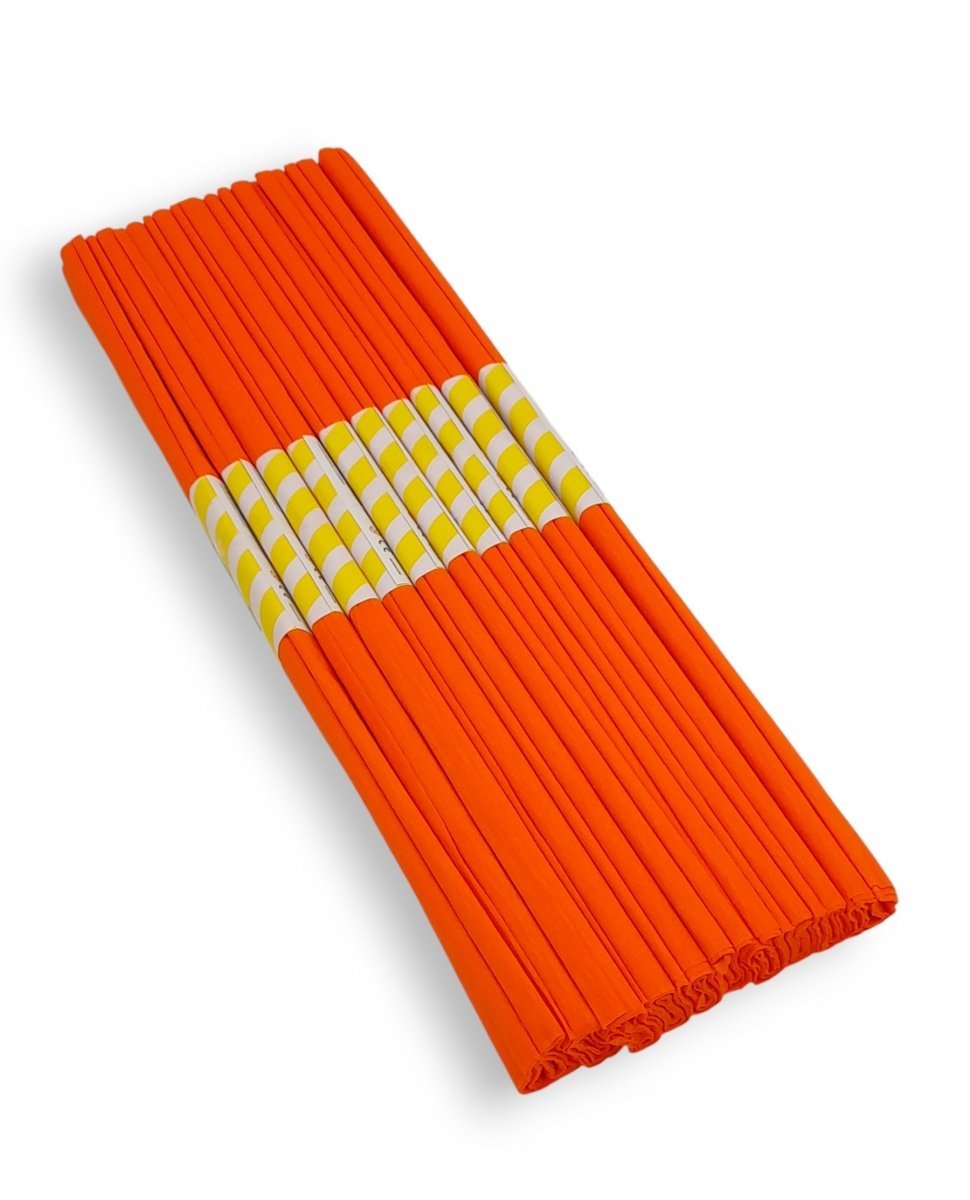 DUŻY ZESTAW DLA PRZEDSZKOLI 10X BIBUŁA 50X200 cm DO&DECO POMARAŃCZOWA ...