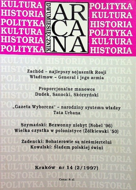 Dwumiesięcznik Arcana nr 14 - W opisie | Książka w Empik