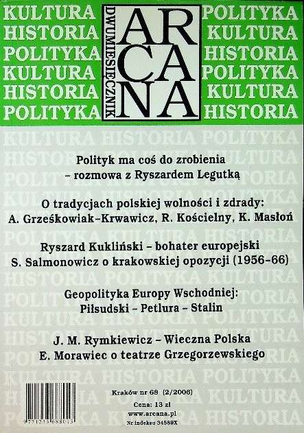 Dwumiesięcznik Arcana nr 68 - W opisie | Książka w Empik