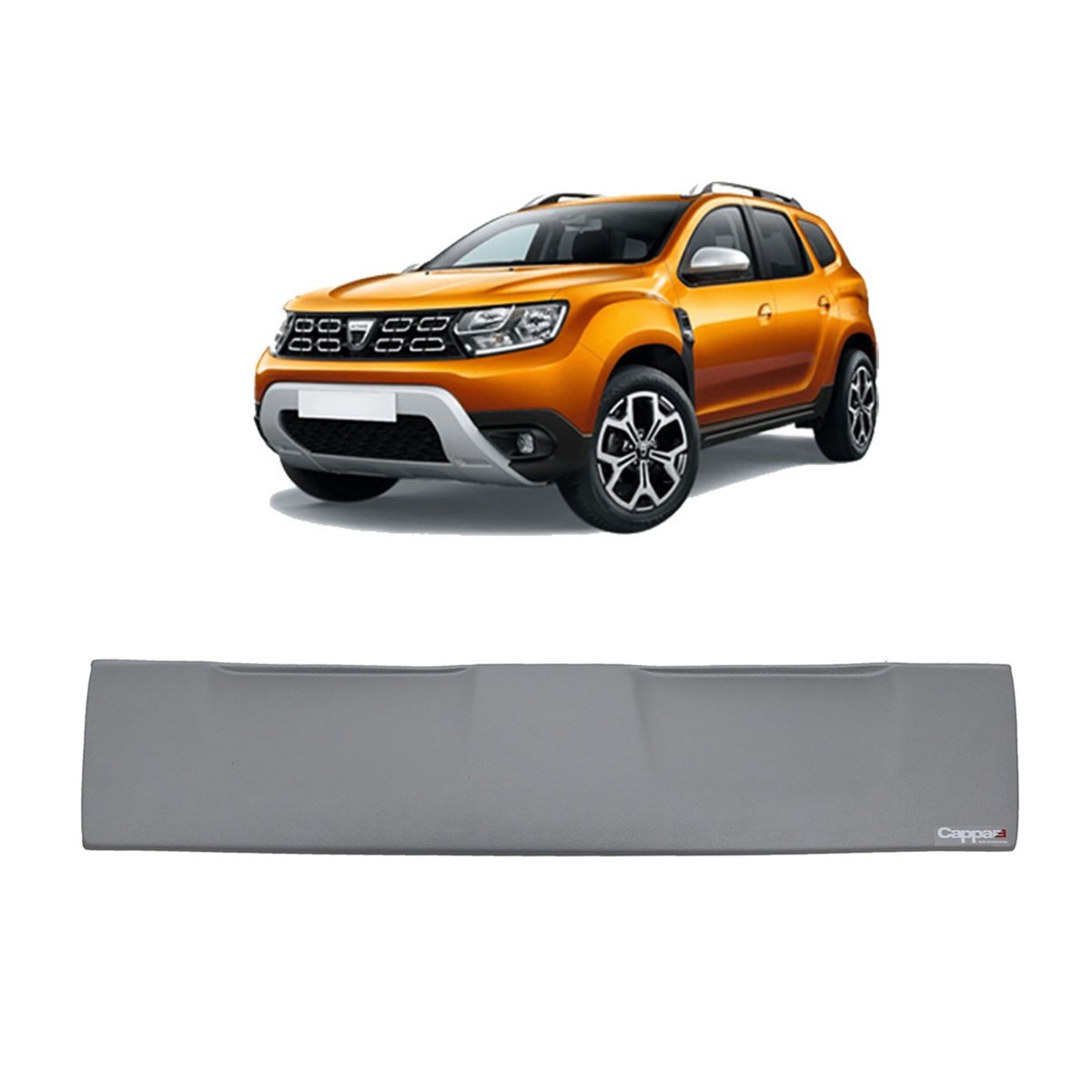 Dyfuzor ochronny przedniego zderzaka szary matowy Dacia Duster od 2018 ...