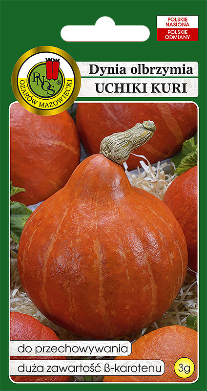 Dynia Olbrzymia Uchiki Kuri Hokkaido Nasiona 3G Bez Gmo - PNOS | Sklep ...