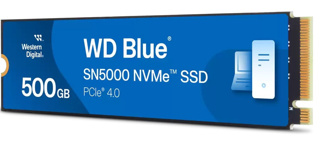 Dysk WD Blue SN5000 SSD 500GB M.2 PCIe NVMe Gen4 WDS500G4B0E - Western Digital | Sklep EMPIK.COM