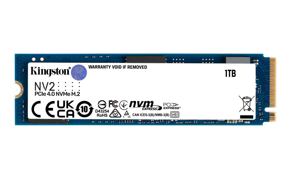 Dysk wewnętrzny SSD NV2 1TB M.2 2280 PCIe 4.0 NVMe SSD - Kingston ... Dysk wewnętrzny SSD NV2 1TB M.2 2280 PCIe 4.0 NVMe SSD - Kingston ...