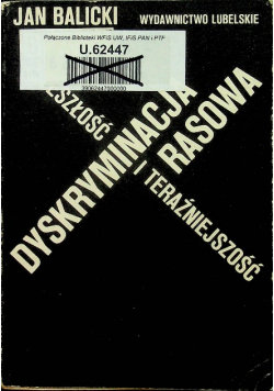 Dyskryminacja rasowa - Jan Balicki | Książka w Empik