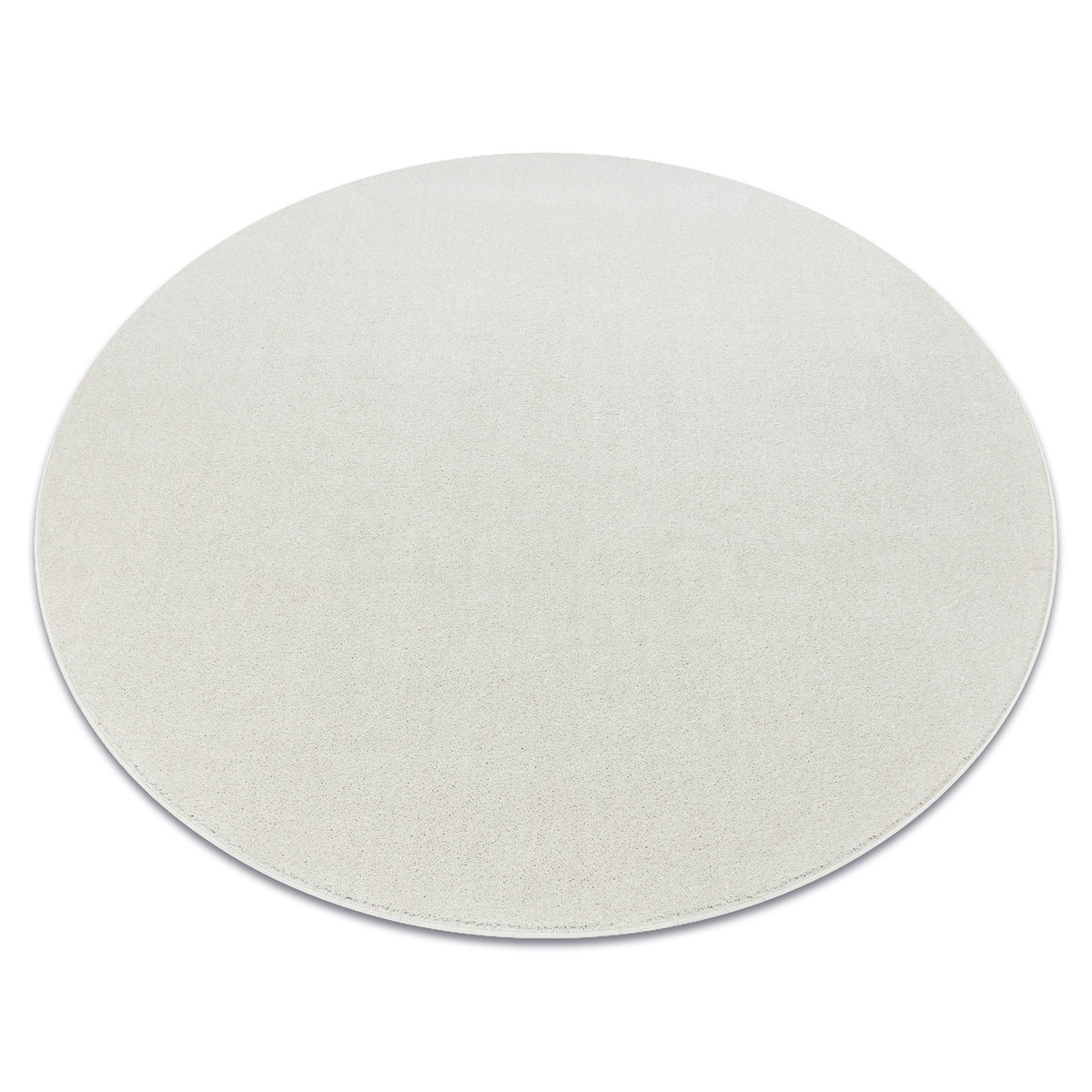 Dywan ETON PLUS koło krem jednolity, jednokolorowy, gładki, koło 200 cm ...