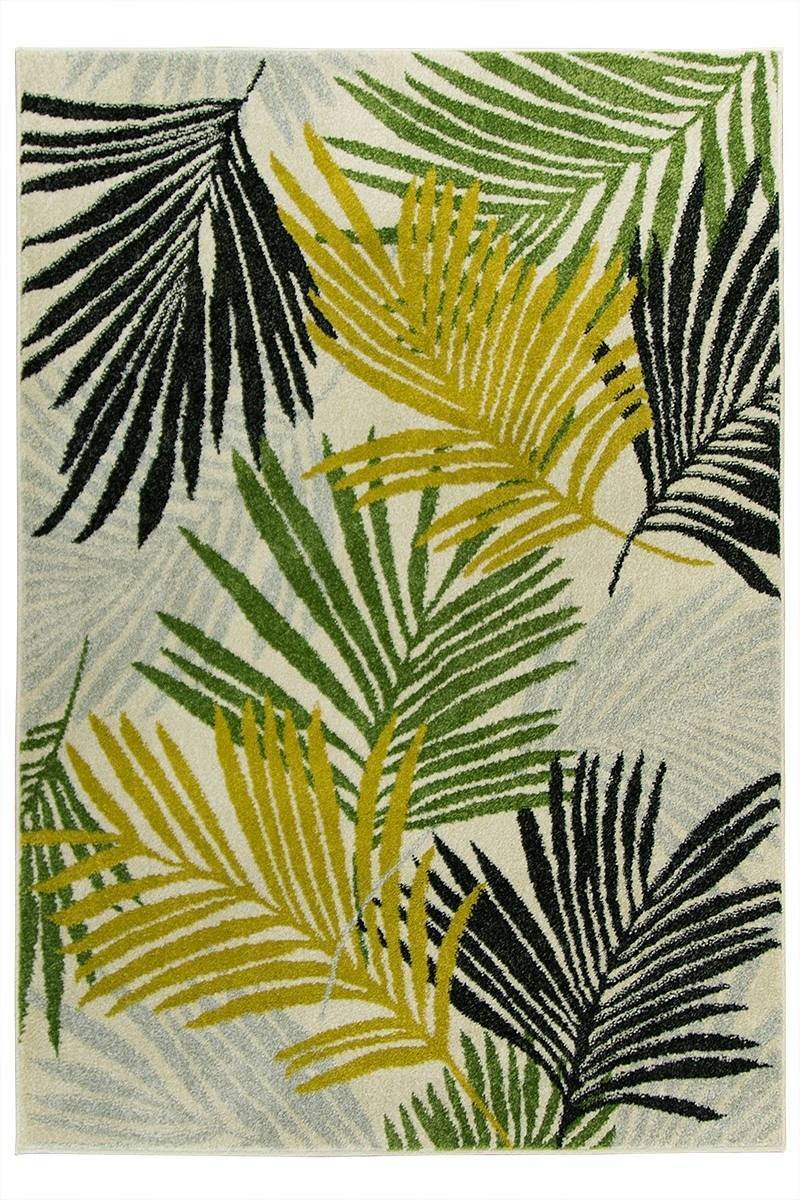 Dywan Green Garden D400 cream/black Liście Palmy -140x190 cm - Inna ...