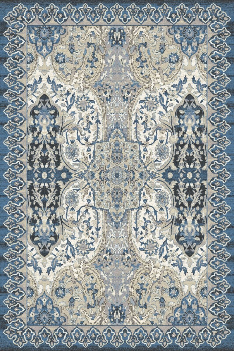 Dywan wełniany do salonu Agnella EARL 1.0/8 Niebieski REGIUS-200x300 cm ...