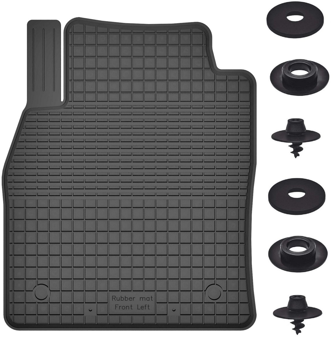 Dywanik gumowy kierowcy do: Ford Granada (1972-1985) sedan- czarne dywaniki samochodowe ...