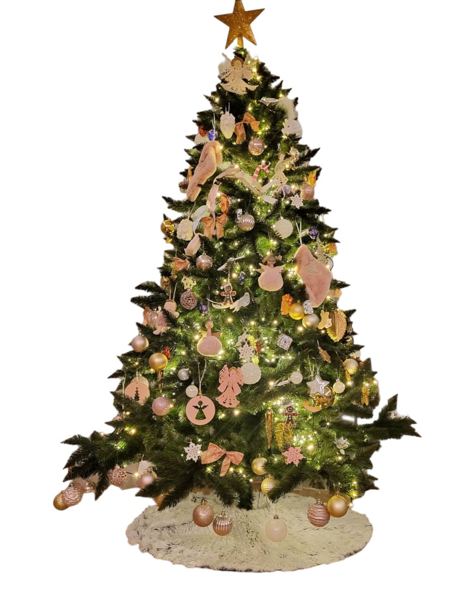 Dywanik pod choinke,mata 90 cm futerko dywan Święta - Love gifts ...