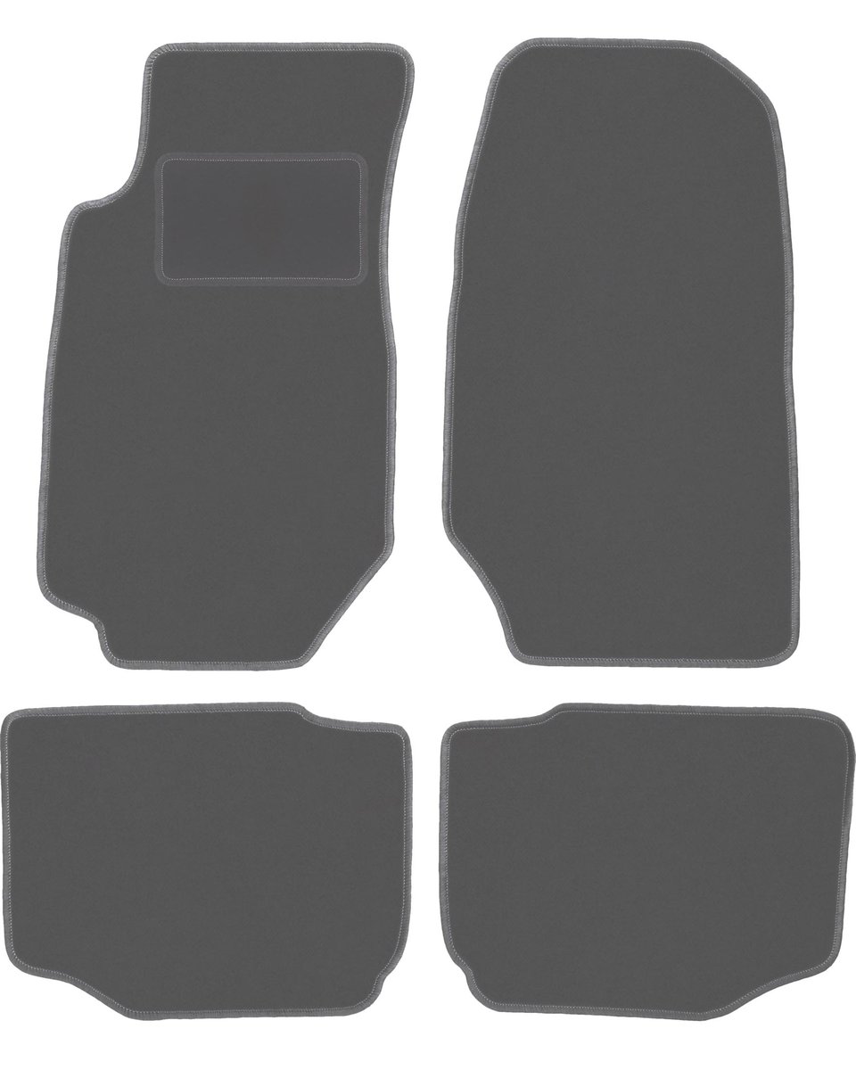 Dywaniki samochodowe grafitowe do: Ford Granada (1972-1985) sedan dopasowane, welurowe ...