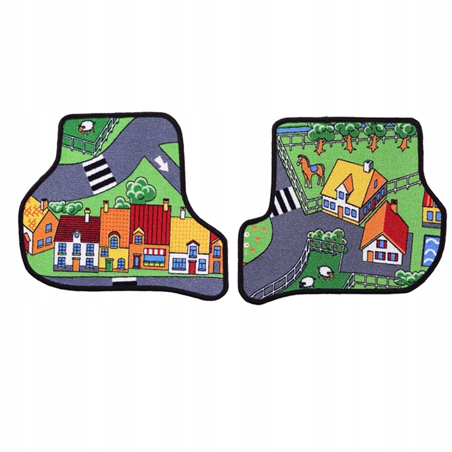 Dywaniki samochodowe welurowe Ulica kpl. T, 2 szt. - DIKEL | Motoryzacja EMPIK