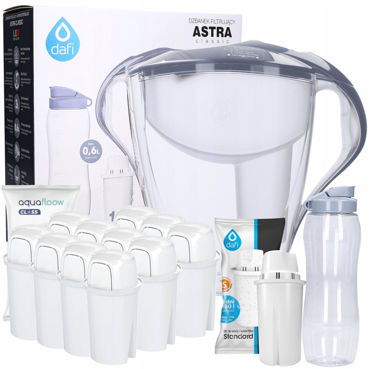 Dzbanek Dafi Astra 3L + 11X Filtr Af + Bidon 0,6L - Dafi | Sklep EMPIK.COM