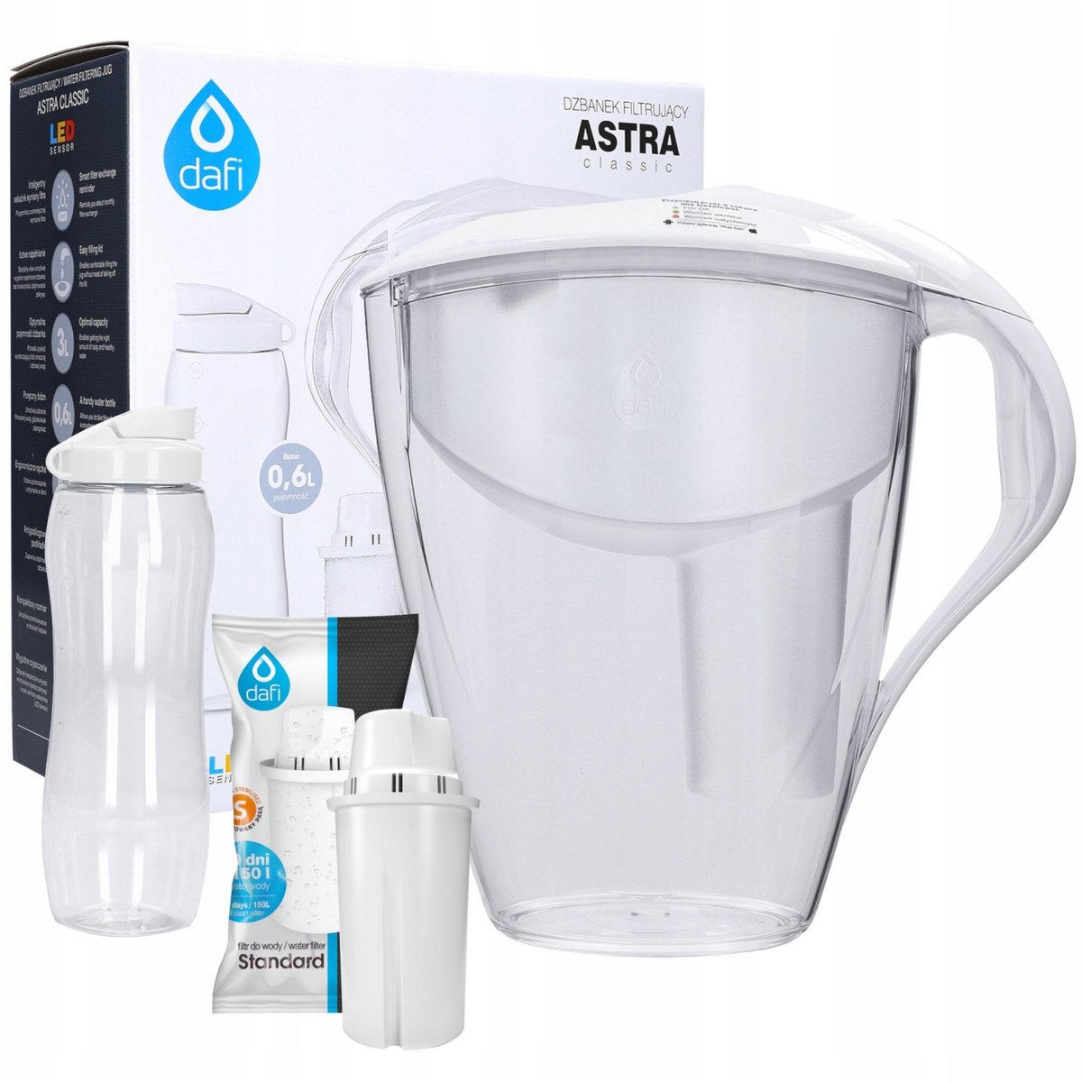 Dzbanek Dafi Astra Classic 3L + 1X Filtr + Bidon - Dafi | Sklep EMPIK.COM