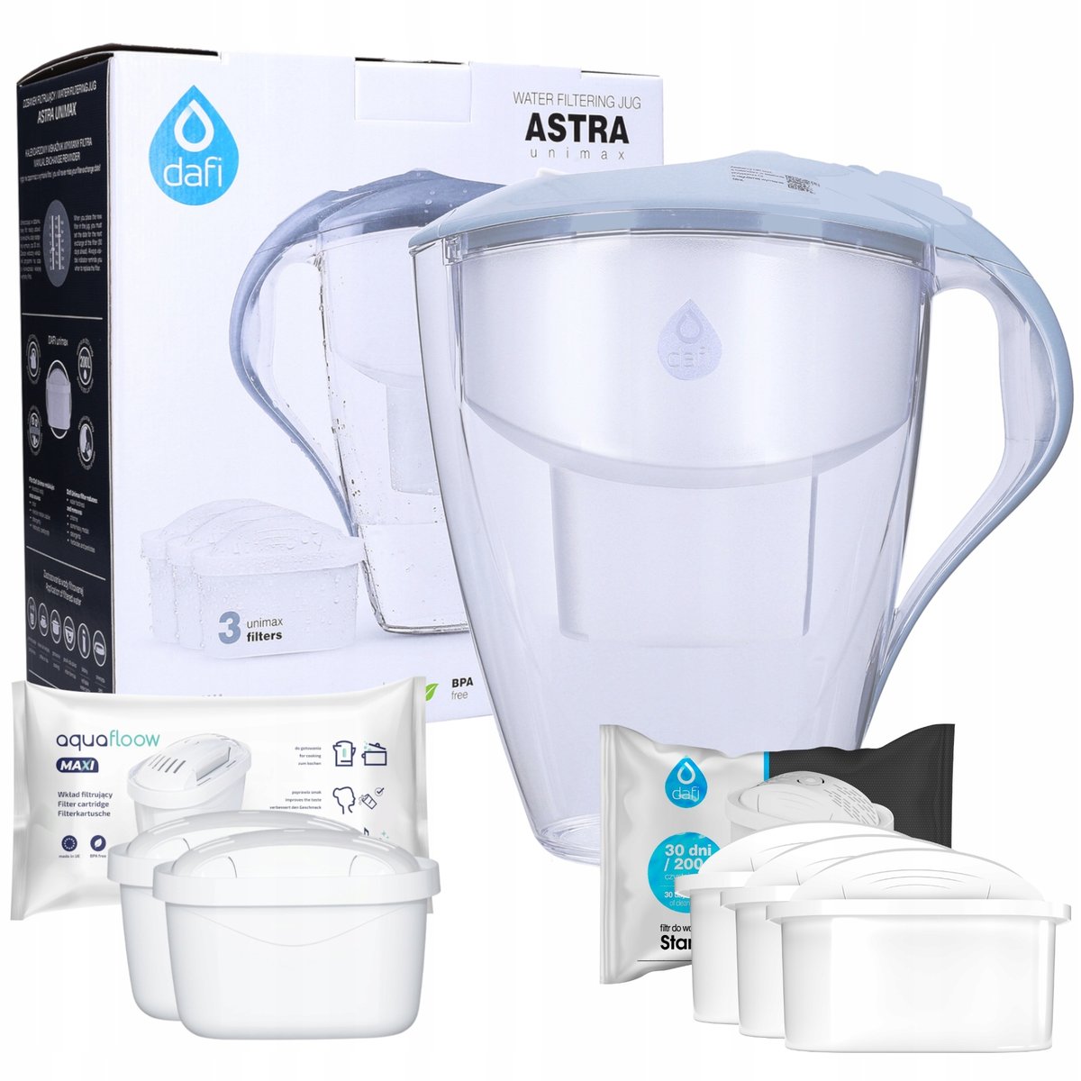 Dzbanek Filtrujący Dafi Astra 3X Filtr + 2X Af - Aquafloow | Sklep ...