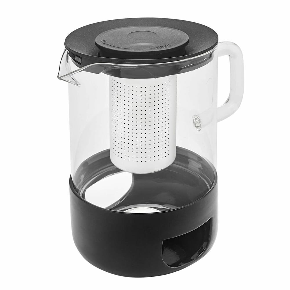 Dzbanek szklany do herbaty z podgrzewaczem 1L - Tadar | Sklep EMPIK.COM