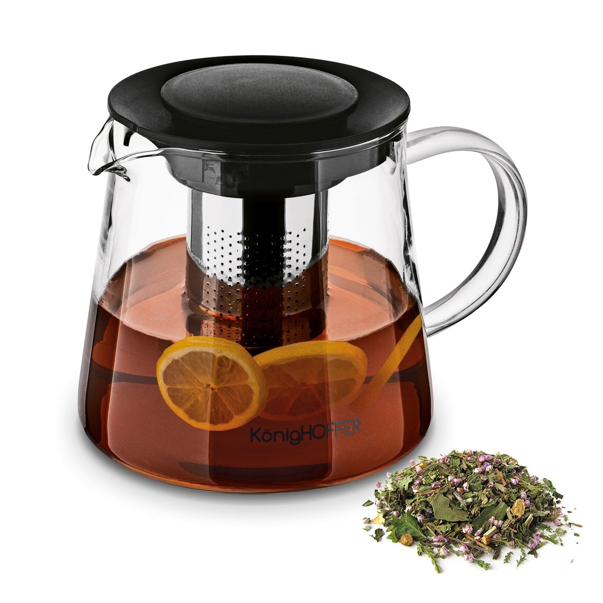 Dzbanek Zaparzacz Do Herbaty Dzbanek Szklany Pokrywka Z Sitkiem 1L Andrea Konighoffer ...