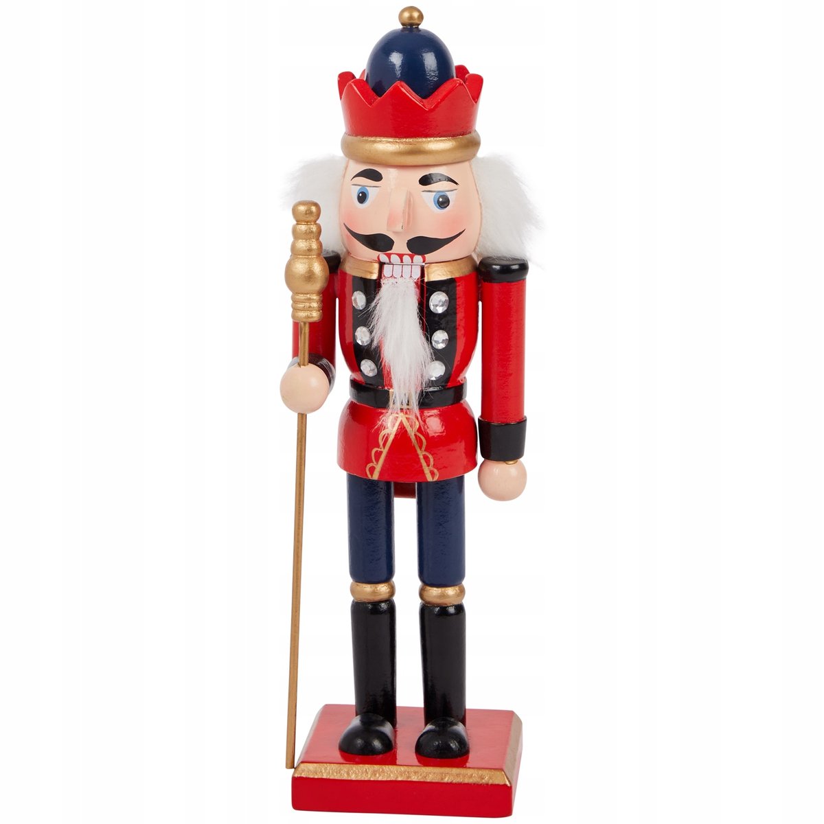 Dziadek Do Orzechów Król Z Lancą 25 Cm Dekoracyjny Świąteczny Na ...
