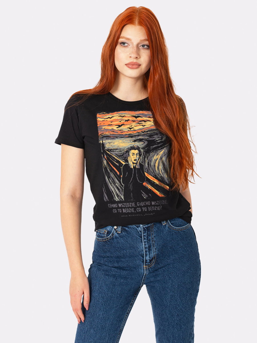 DZIADY / KRZYK / Adam Mickiewicz / koszulka damska / czarna - Nadwyraz ...