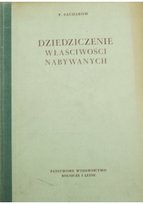 Dziedziczenie właściwości nabywanych - | Książka w Empik