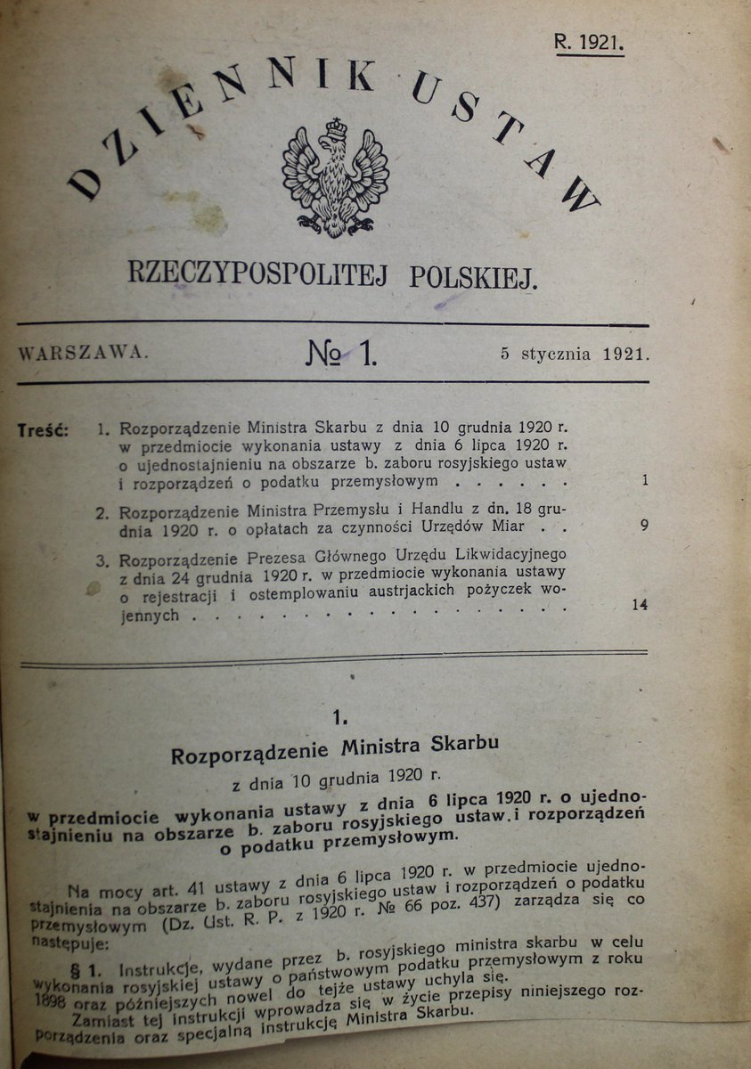 Dziennik ustaw 55 numerów 1921 r. - W opisie | Książka w Empik