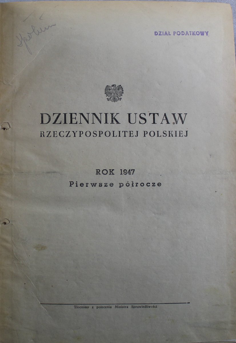 Dziennik ustaw Rzeczypospolitej Polskiej rok 1947 pierwsze półrocze - W opisie | Książka w Empik
