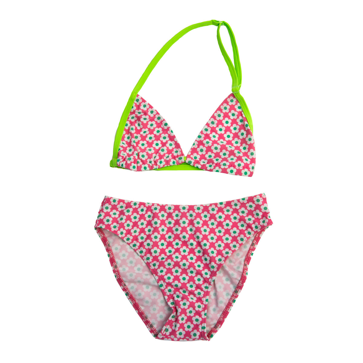 Dziewczęcy kostium dwuczęściowy w kwiatki pudrowy Mariss - Mariss | Sklep EMPIK.COM