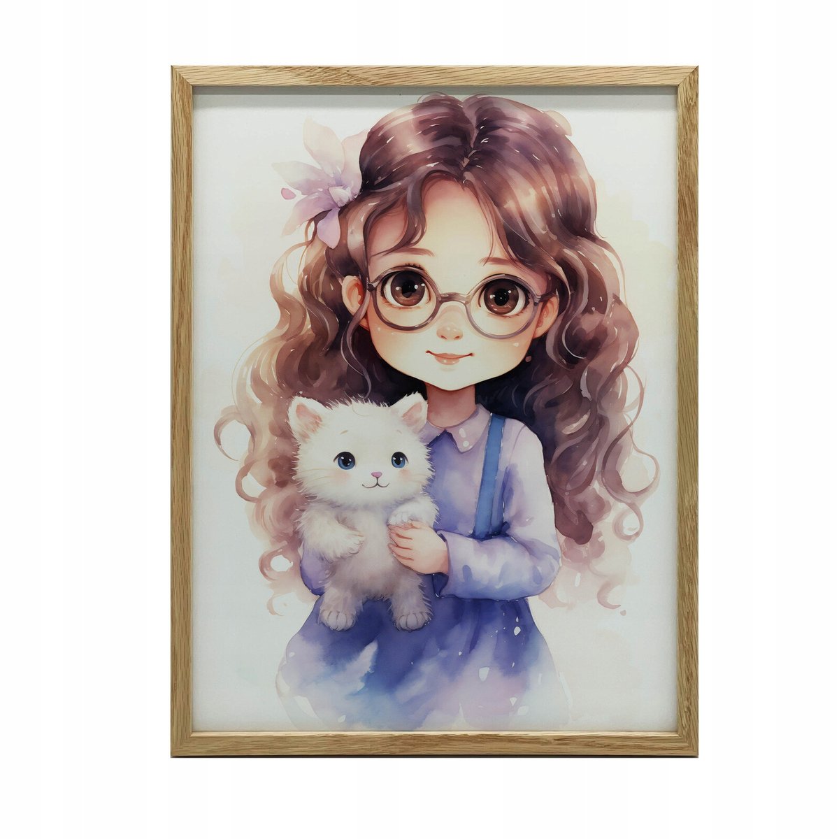 Dziewczynka w okularach Dziewczynka w okularach, 70x100 cm, rama ...