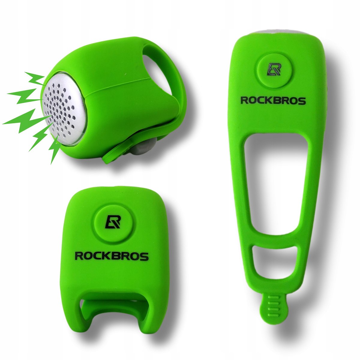 Dzwonek Rowerowy Elektroniczny Zielony Rockbros 3 Różne Sygnały Dzwiękowe - Rockbros | Sport ...