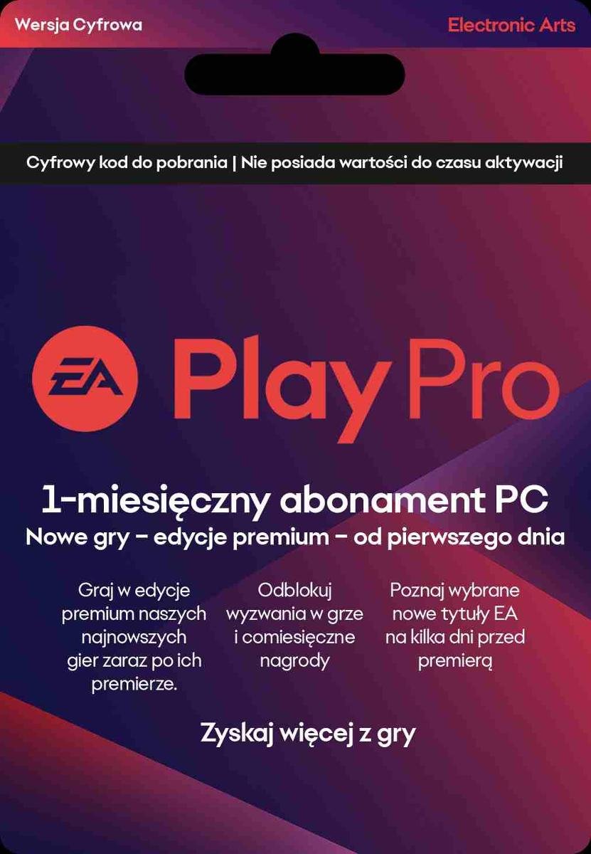 EA Play Pro - 1-miesięczny abonament PC - kod - Electonic Arts Polska ...