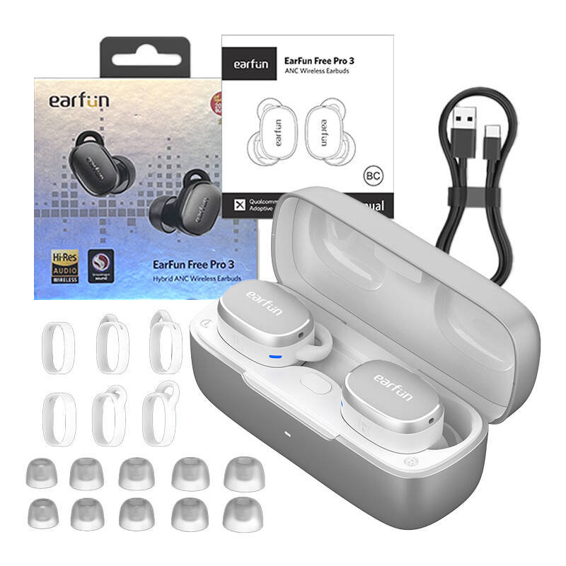 EARFUN TW400W Słuchawki TWS EarFun Free Pro 3 ANC białe - Earfun | Sklep EMPIK.COM