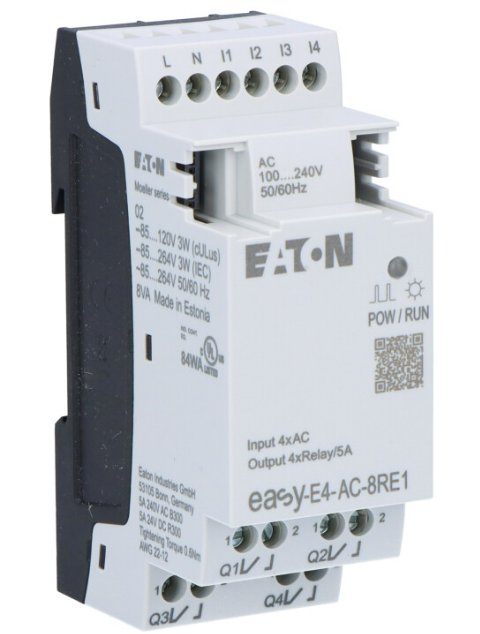 EATON 197221 EASY-E4-AC-8RE1 easyE4 rozszerzenie 230VAC/DC, 4DI, 4DO-R ...