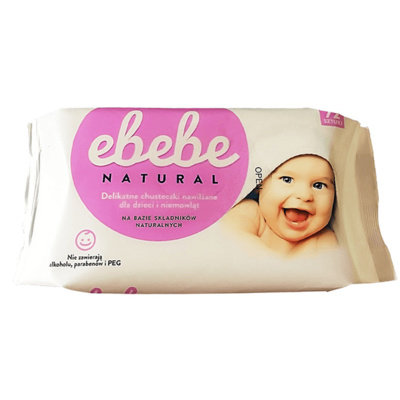Ebebe, Natural, Chusteczki nawilżane, 72szt. - Ebebe | Sklep EMPIK.COM