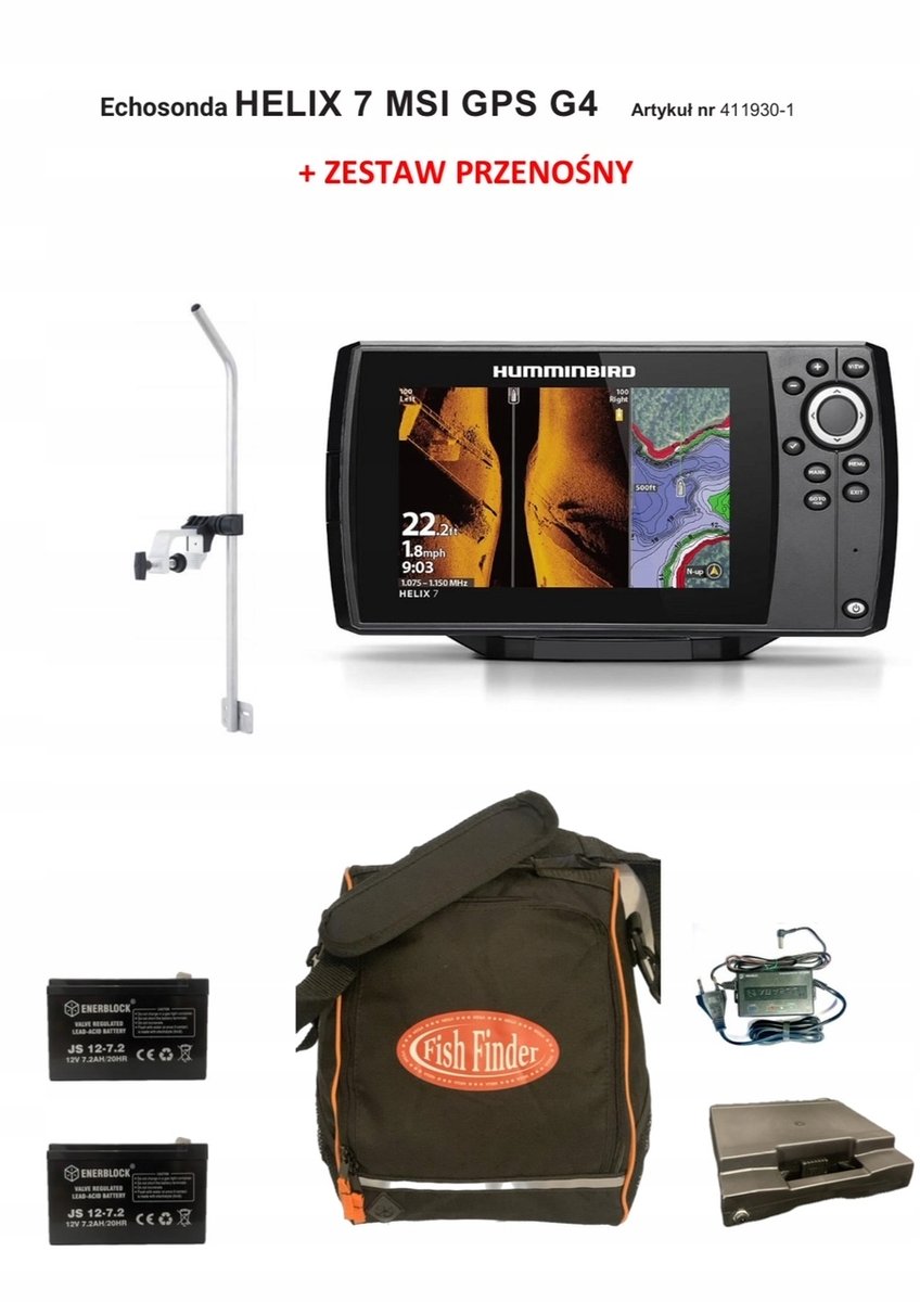 Echosonda Humminbird HELIX 7 MSI GPS G4 MEGA ZESTAW !!! - HUMMINBIRD ...