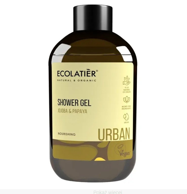 Ecolatier, Żel Pod Prysznic, Jojoba I Papaja, 600ml | Sklep EMPIK.COM
