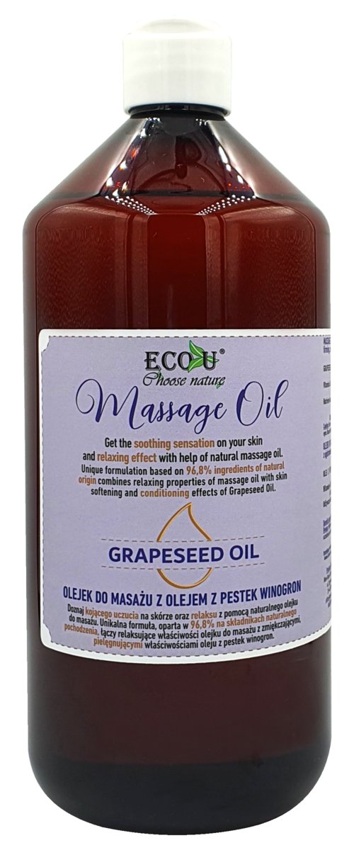 Ecou, Olejek do masażu z olejem z winogron, 1000 ml | Sklep EMPIK.COM