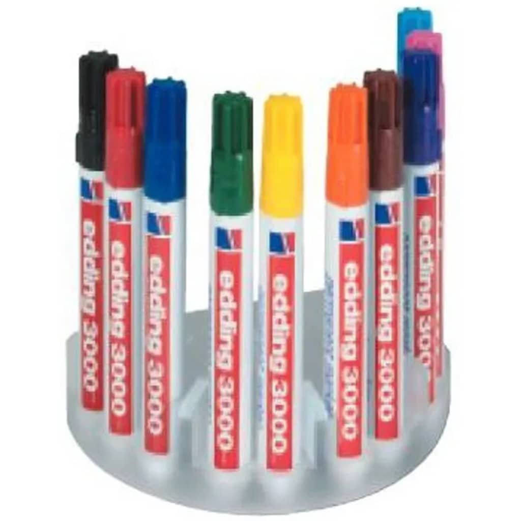 Edding, markery permanentne 3000, kolorowe, 10 szt. - Edding | Sklep ...